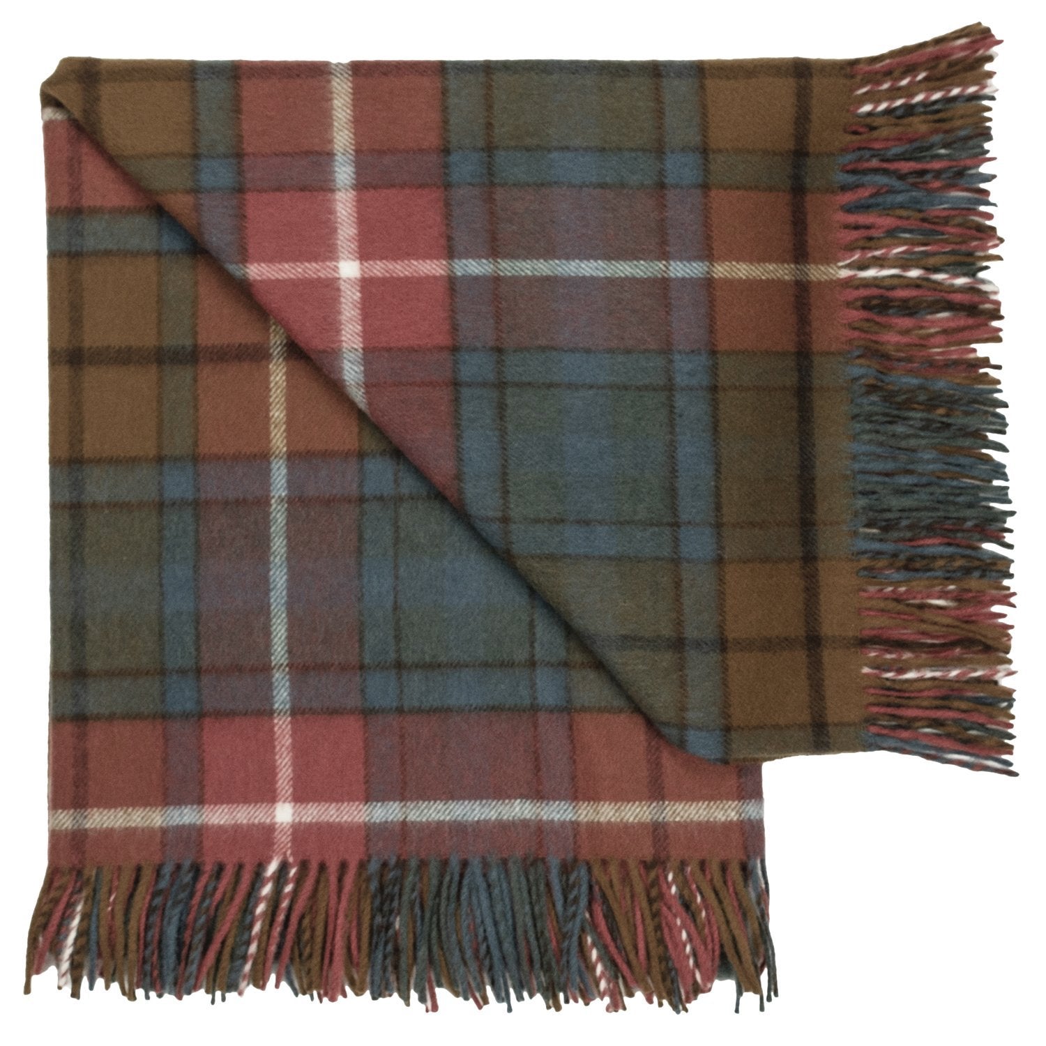Prince of Scots Highland Tartan Tweed Merino Wool Throw ~ Antique Buch ...