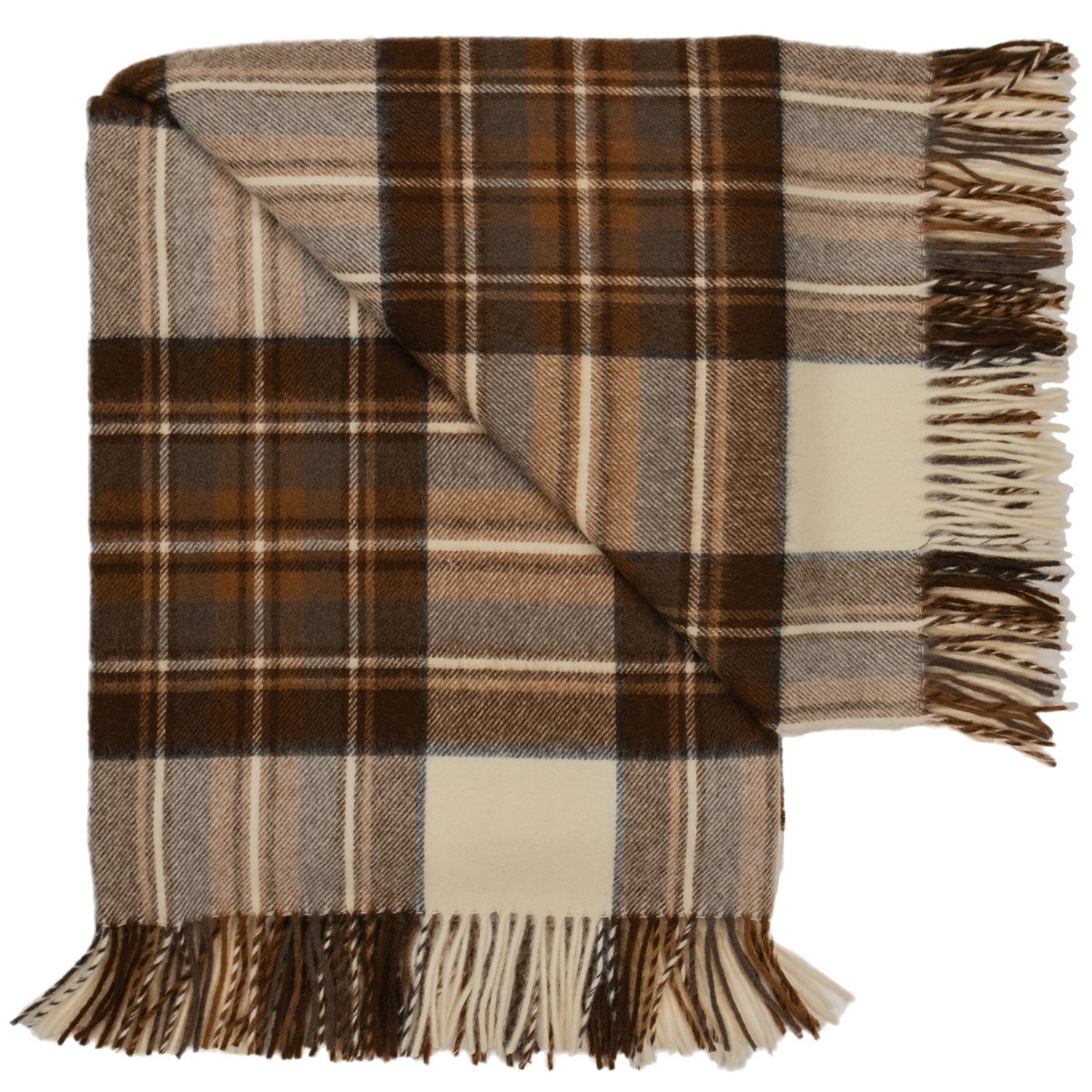 Prince of Scots Highland Tweed Merino Wool Throw ~ Natural Dress Stewa ...