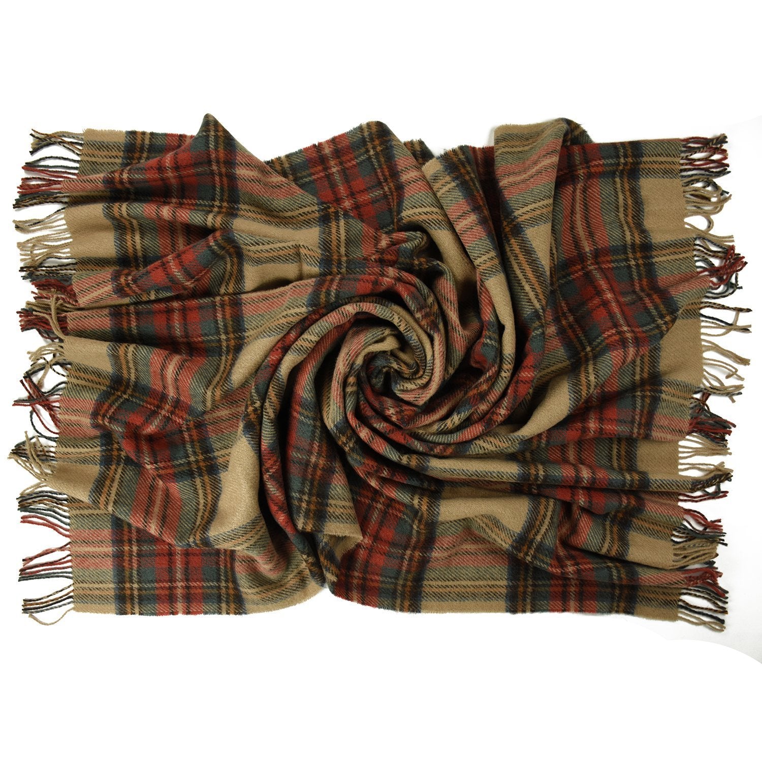 Prince of Scots Highland Tweed Pure New Wool Throw (Antique Dress Stew ...